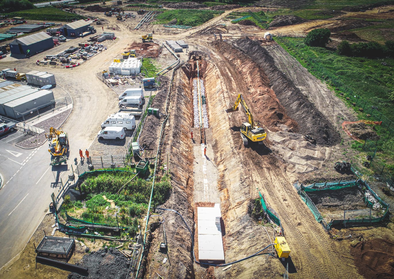 Bespoke 3m precast protection slabs - HS2 - Tracey Concrete